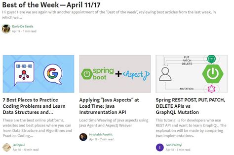 Hrishabh Purohit On Linkedin Thank You Javarevisited For The Mention My Article Was Included