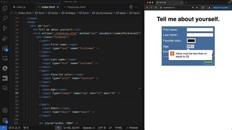 Création De Formulaires Web Type Dentrée Number Et Attributs En Détail