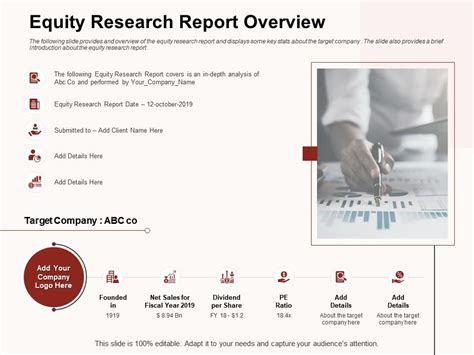 Equity Research Report Overview In Depth Analysis Ppt Powerpoint Presentation Infographic