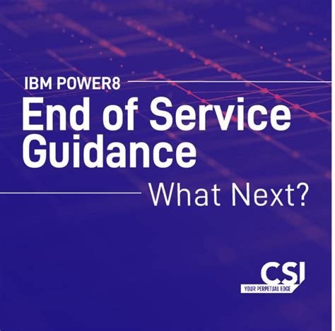 Ibm Power8 End Of Service Eos Guidance Power8 Dates