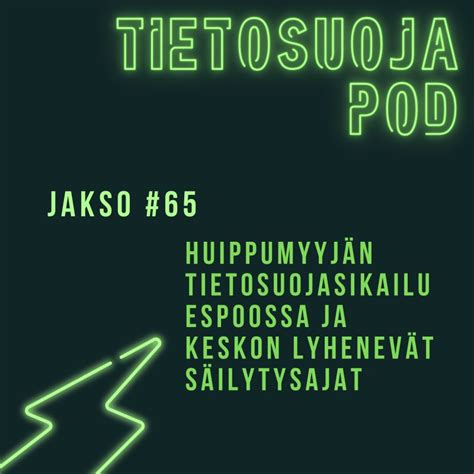 Privacypod On Linkedin Tietosuoja Gdpr Privacy Dataprotection Dpo Rikosoikeus…