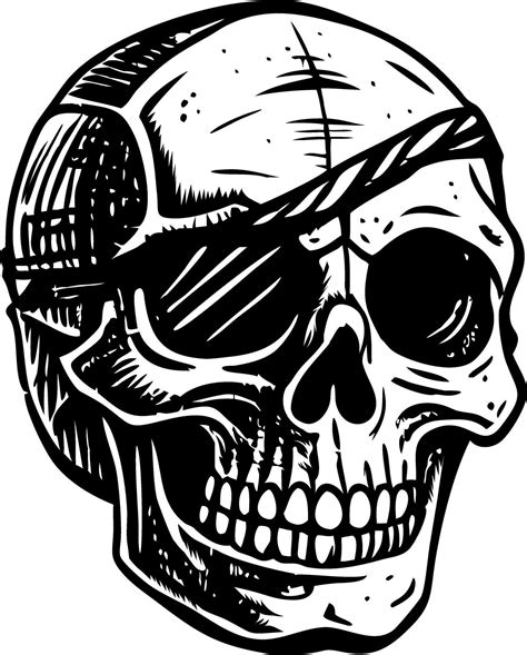A Sketchy Style Illustration Of A Skull Patch 61681528 Vector Art At Vecteezy