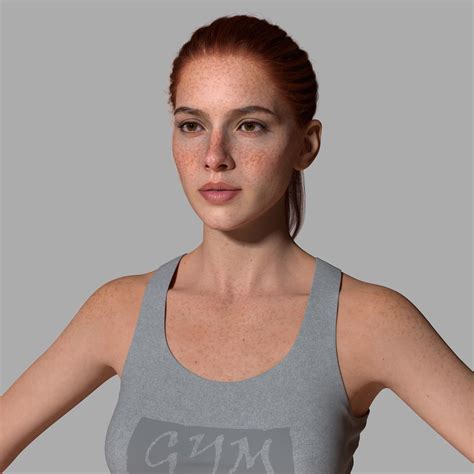 Full Body Caucasian Female 3d Model 3d Model Cgtrader
