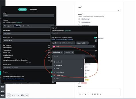 Use Current User Data Within Dropdown Value Conditions Feature Requests Noloco