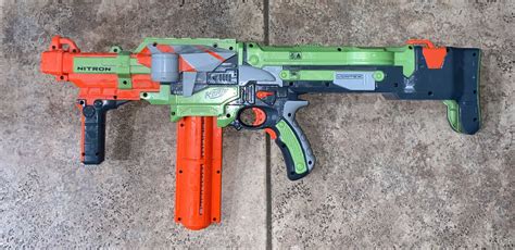 One Nerf Vortex Nitron Disc Blaster Motorized Gun W Mags