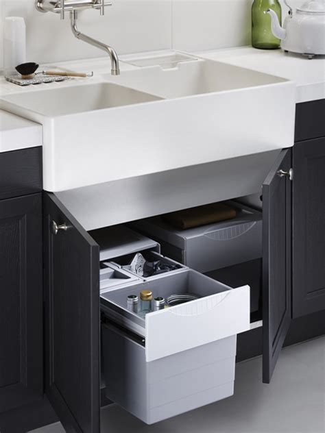 Open Cabinet Under Kitchen Sink