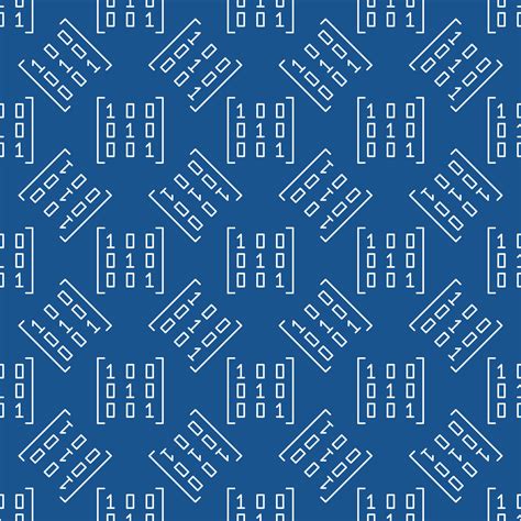 Mathematics Matrix Vector Concept Blue Line Seamless Pattern 25348985