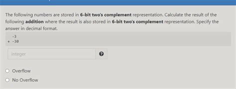 Solved The Following Numbers Are Stored In 6 Bit Two S Chegg Com