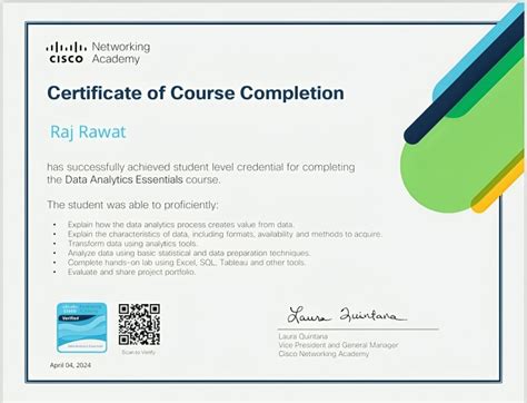 Coursecompletion Cisco Professionaldevelopment Dataanalytics Raj Rawat