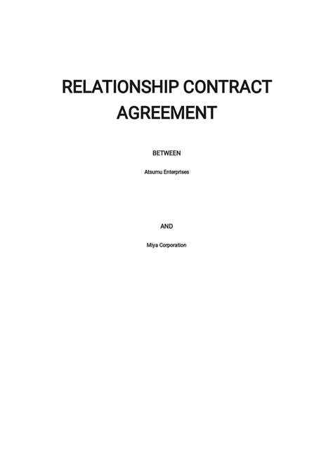 FREE Contract Agreement Templates In Microsoft Word DOC Template Net