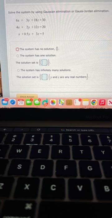 Solved Solve The System By Using Gaussian Elimination Or