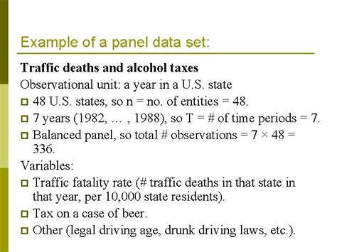Regression With Panel Data Panel Data P Panel