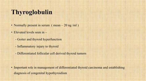 Interpretation Of Thyroid Function Tests And Scanpptx