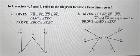 Solved In Exercises 4 5 And 6 Refer To The Diagram To