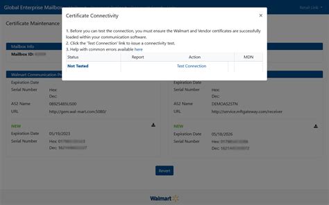 AS2 Connection Setup For Walmart RetailLink GEM Aayu Blog