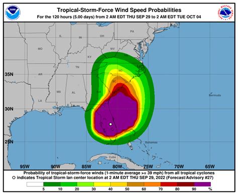 Hurricane Ian Alert 12 Tropical Storm Warning Remains In Effect For