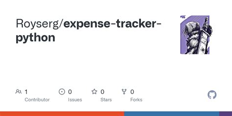 Github Roysergexpense Tracker Python