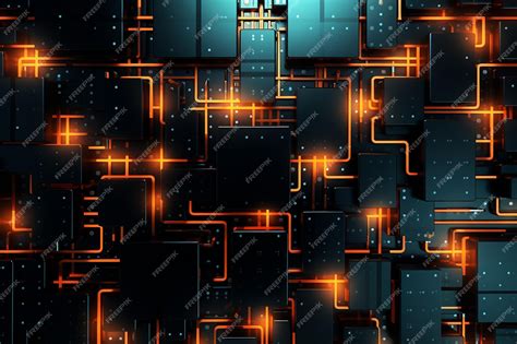 Premium Photo Circuitry Texture With Binary Data Flow Visualization