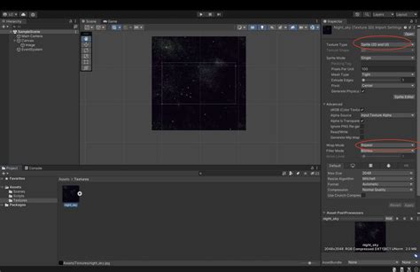 Unity3d Scrolling Texture On Spriteimage Better Coding