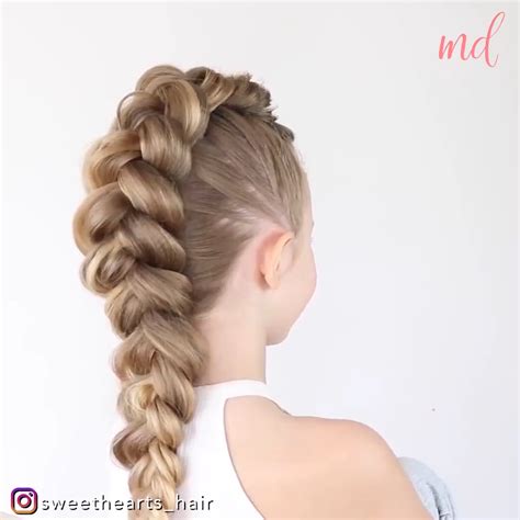 Dutch Mohawk Braid Video Competition Hair Girl Hair Dos Girly Hairstyles Artofit