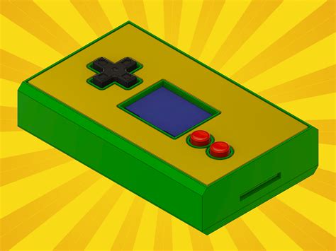 Stl File Raspberry Pi Pico Retro Gaming System Mini・3d Print Object To Download・cults