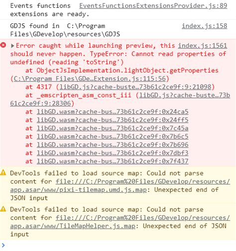 Gdevelop Preview Error After Updating To 52172 Bugs Reports Gdevelop Forum