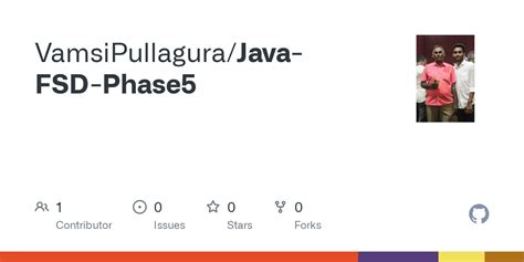 Github Vamsipullagurajava Fsd Phase5