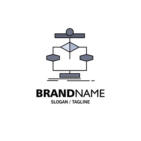 Algorithm Chart Data Diagram Flow Flat Color Icon Vector 15373336