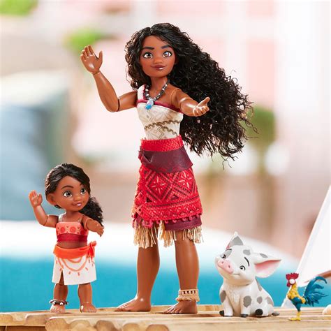 Disney Store Official Moana 2 Doll Set 4 Piece Toy Set Including