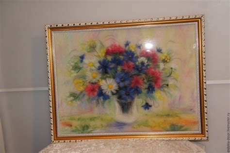 Летний букет на природе в интернет магазине на Ярмарке Мастеров Картины Москва доставка по