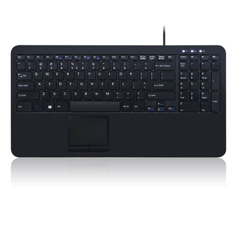 Perixx Periboard 519 Wired Touchpad Keyboard With 2 Usb Hubs And Number Keypad X Type Scissor