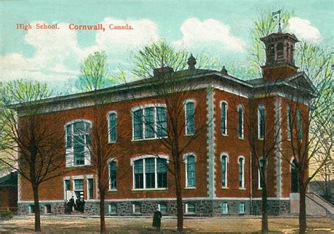 Cornwall High School Cornwall Ontario Postcards