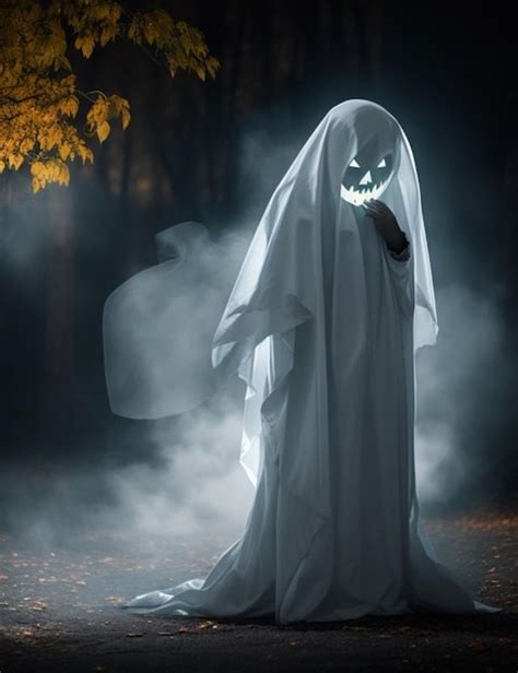 Premium Ai Image Hallowen Ghost Background