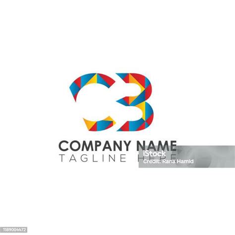 Ilustración De Diseño De Logotipo Cb Tipo Carta Para Su Negocio Simple
