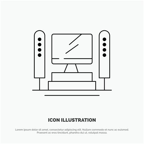 Computer Computing Server Cpu Vector Line Icon 13282193 Vector Art At