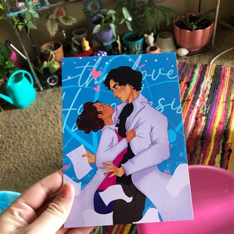 5x7 The Love Hypothesis Art Print Book Couples Reader Merch Fan Art