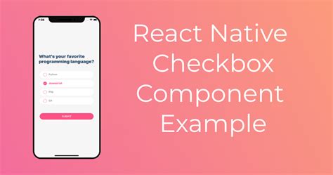 Github Alhydrareact Native Checkbox Component Example React Native