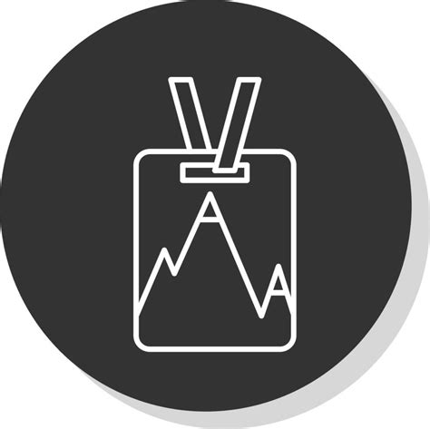 Ski Pass Line Grey Icon 39333187 Vector Art At Vecteezy