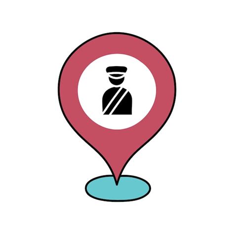 Premium Vector Pin Map Checkpoint Hand Drawn Color Vector Illustration