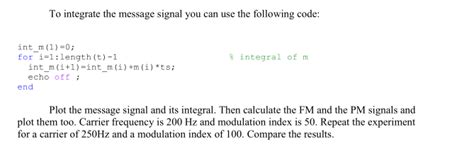 Solved Part 1 Single Tone Modulation A Write The Code For
