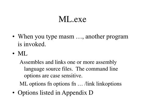 PPT Which Version Of MASM Are You Using PowerPoint Presentation