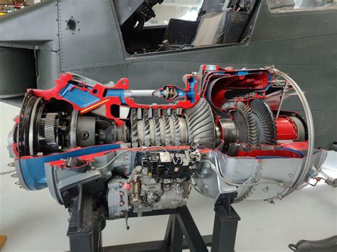 Honeywell T55 Turboshaft Engine Cutaway Photo