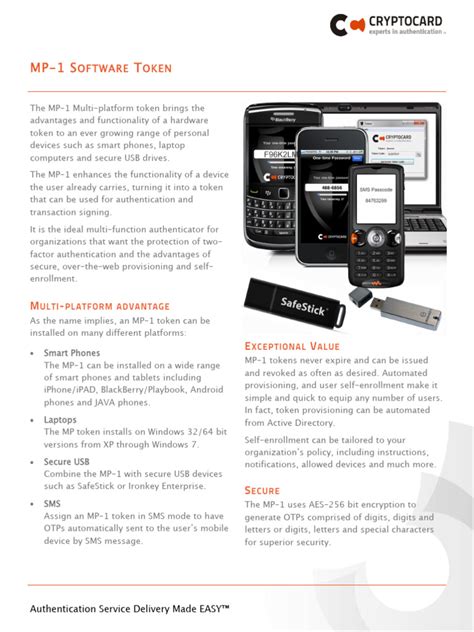 173501cryptocard Mp 1 071911 Pdf Pdf Microsoft Windows Smartphone