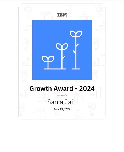 Sania Jain On Linkedin Ibm Awards Recognition