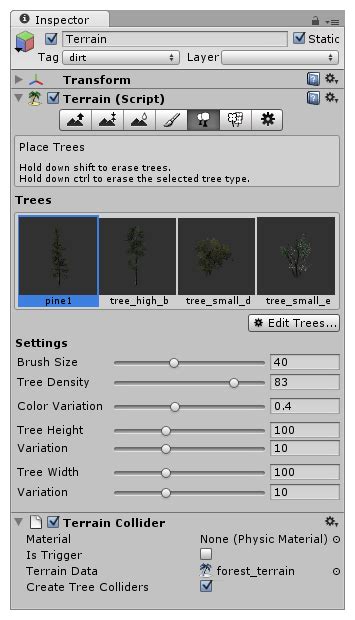 Unity Terrain 地形製作教學