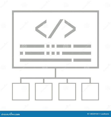 Pair Of Brackets With A Question Mark Vector Illustration