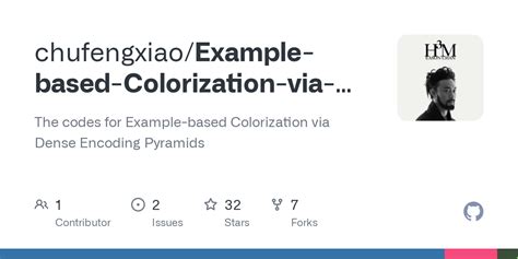 github chufengxiao example based colorization via dense encoding pyramids the codes for
