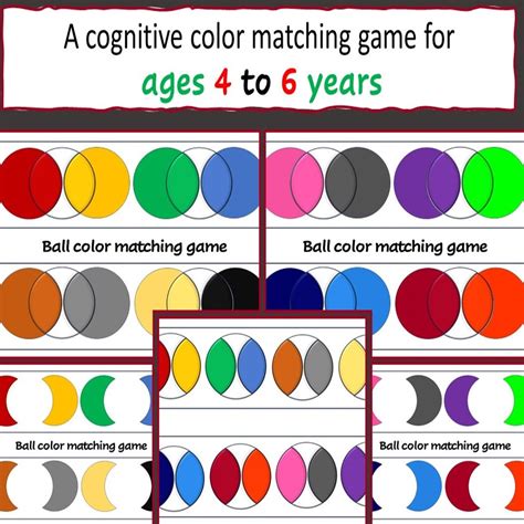 Edit Product Cognitive Game Matching Directions With Color Matching Made By Teachers