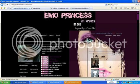 Emo Princess Friendster Layouts
