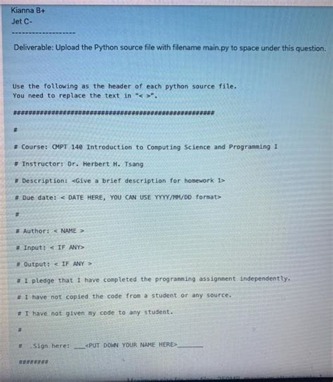Solved Write A Python Program That Calculates The Average